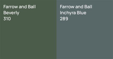 Farrow And Ball Beverly Vs Farrow And Ball Inchyra Blue Comparison