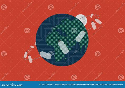 Earths Orbit Vector Illustration Labeled Scheme With Equinox Solstice