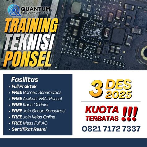 Mbah 🎓 Pelatihan Teknisi Ponsel Quantum Telecommunication 📅 Mulai