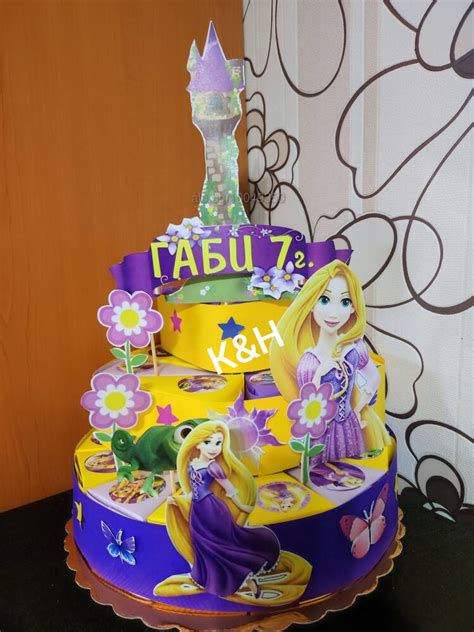 Картонена торта Рапунцел Друго ръчна изработка Ръчно изработени Изработвам торти от ха