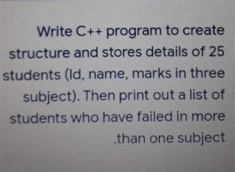 Solved Write C Program To Create Structure And Stores Chegg