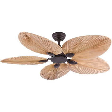 Palm Leaf Blade Ceiling Fan Shelly Lighting