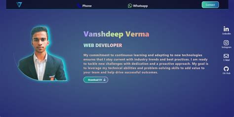 vanshdeep verma on linkedin webdevelopment portfoliolaunch