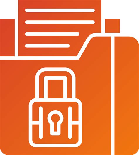 Secured Folder Icon Style 21758923 Vector Art At Vecteezy