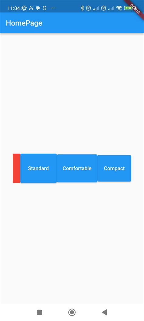 BUG Elevated Text Outline Buttons MinimumSize Not Respected Properly When Visual Density