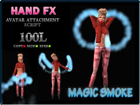 Second Life Marketplace Hand Fx Magic Smoke Avatar Attachment