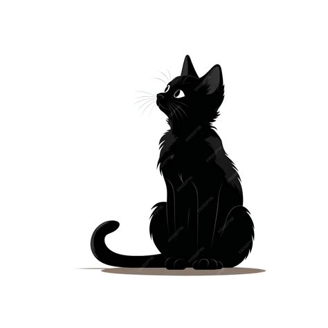 Premium Ai Image Black Cat Silhouette Cat Shadow Clipart
