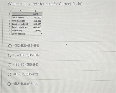 Solved What Is The Correct Formula For Current Chegg