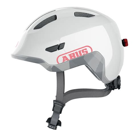 ABUS Smiley 3.0 ACE Bike Helmet with LED | Shiny White | S 45-50 cm ...