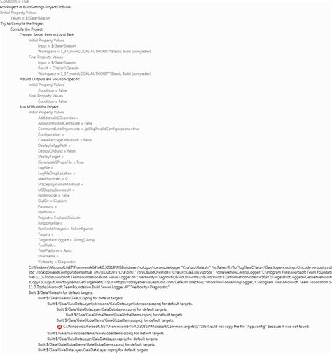 Visual Studio TFS Build Issue With App Config File Error Stack Overflow
