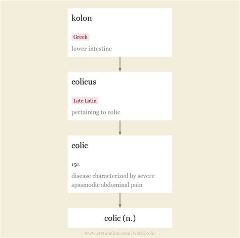 Colic Etymology Origin And Meaning Of Colic By Etymonline
