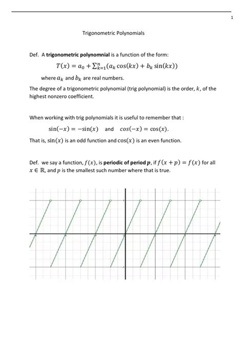 Analysis 2 Trigonometric Polynomials Guaranteed And Verified 100 Pass Math Stuvia Us