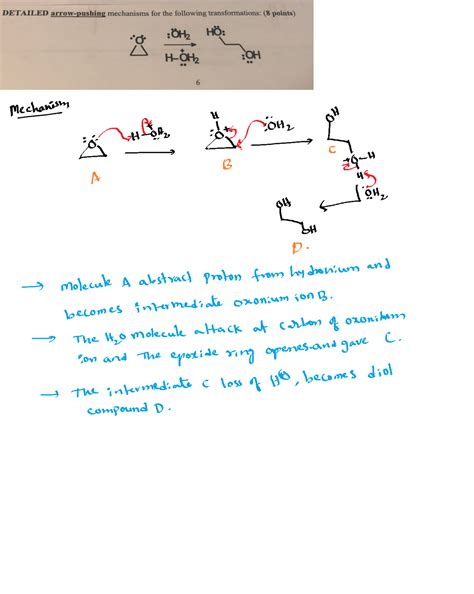 [Solved] Please provide explanation 22.Draw DETAILED arrow-pushing... | Course Hero