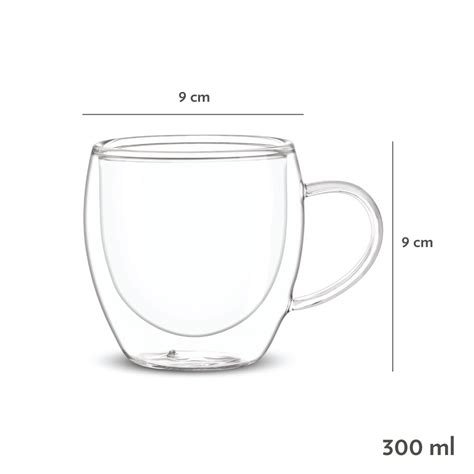 Buy Java Glass Mug Set Of 2 300 Ml X 2 At Best Price Online In India Borosil