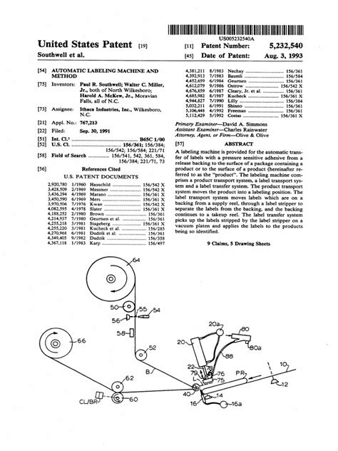 Automatic Labeling Machine And Method Pdf Switch Vacuum Tube
