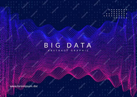 빅데이터 시각화를 위한 딥러닝 배경기술 프리미엄 벡터