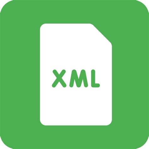 XML File Generic Color Fill Icon