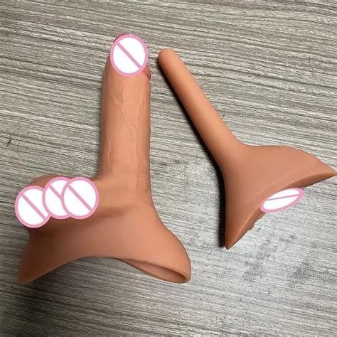 Transgender Prosthetic Realistic 3 In 1 Strap On Penis Packer With