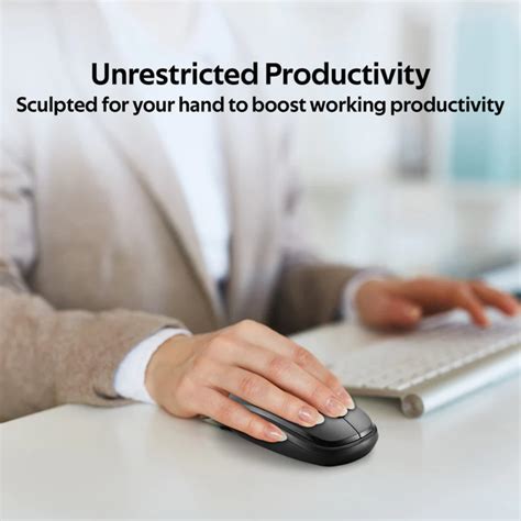Promate Hover Sleek Precision Tracking Ergonomic Wireless Mouse