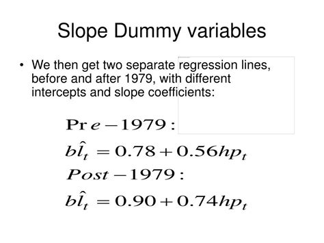 Dummy Variable Dummy Variable Formula