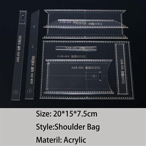 1set 20 15 7 5cm Acrylic Sewing Pattern Template D Vicedeal