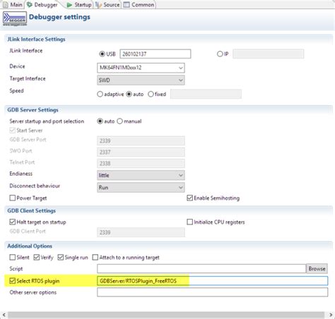 troubleshooting tips for freertos thread aware debugging in eclipse