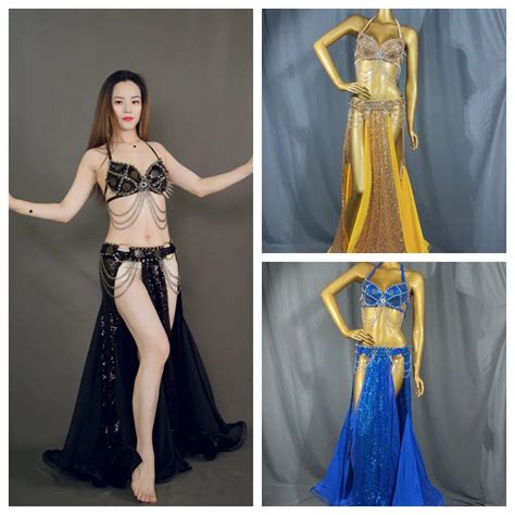 New Carnival Tribal Women′s Beaded Crystal Belly Dance Costume Belly