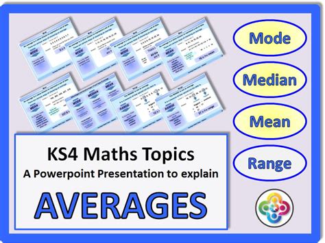 Averages Mode Median Mean And Range KS Teaching Resources