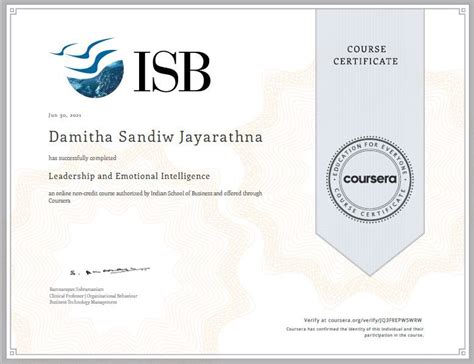 Damitha Sandiw Jayarathna On Linkedin Successfully Completed The Leadership And Emotional