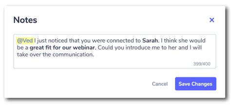 how to add notes to your linkedin connections