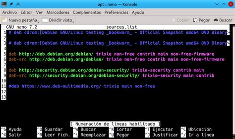 Usuariodebian Editor Nano Personalizado