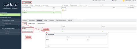 Managing Permissions — Vpsa Object Storage Version 2206 Sp2
