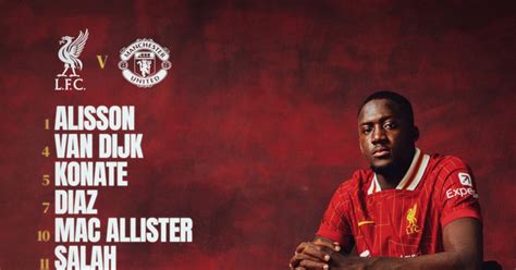 슬롯의 리버풀 Vs 아모림의 맨유 ‘노스웨스트 더비 대격돌···선발 라인업 공개 Epl 라인업