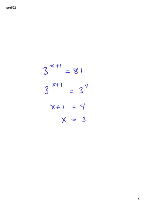 Precalculus 502 Exponential Functions Pdf