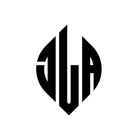 Jla Circle Letter Logo Design With Circle And Ellipse Shape Jla Ellipse Letters With