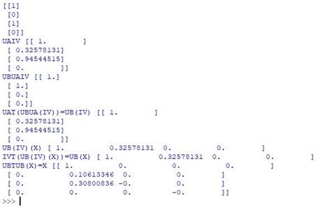 Unitary Transformation Using Python