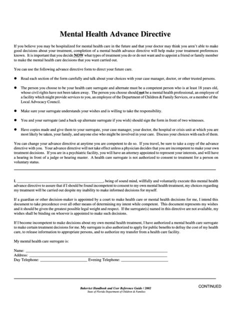 Top 6 Baker Act Forms And Templates Free To Download In Pdf Format