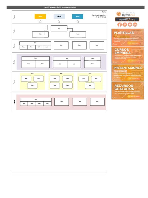 Plantilla Mapa Conceptual En Excel Emprendepyme Pdf
