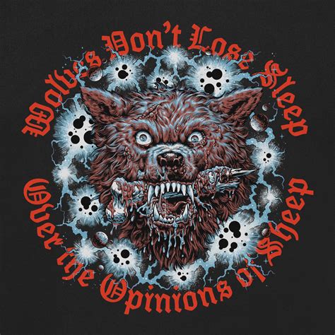 Stikker Wolf Hoodie Black Lurking Class