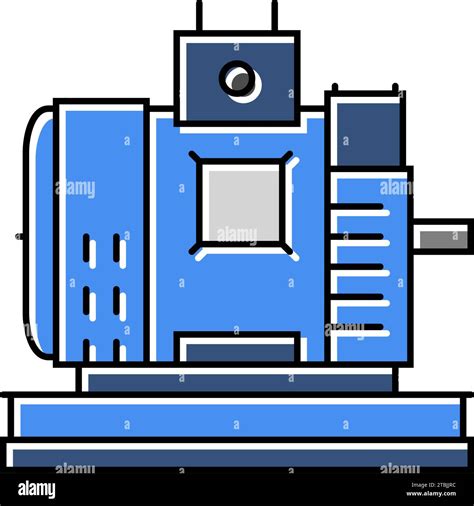 Dc Generator Electrical Engineer Color Icon Vector Illustration Stock