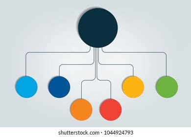 Mind Map Flowchart Infographic vector de stock libre de regalías