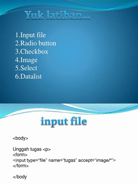 Komponen Form Html Pdf