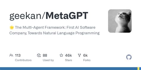 github geekan metagpt 🌟 the multi agent framework first ai software