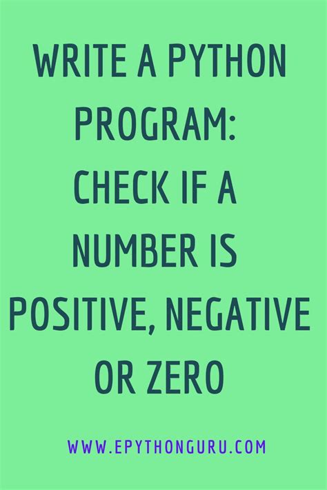 WAP To Check If A Number Is Positive Negative Or Zero Positivity Negativity Positive Numbers