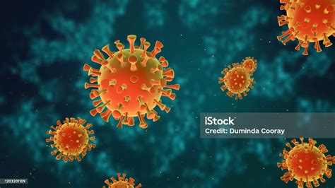 감염된 바이러스 세포 코로나 바이러스에 대한 현미경보기 3d 렌더링 개념 2019ncov 사스 및 Mers 바이러스에 대한 스톡 사진 및 기타 이미지 Istock