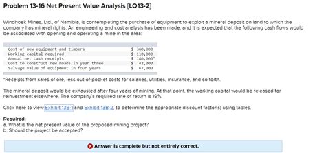 solved problem 13 16 net present value analysis lo13 2]