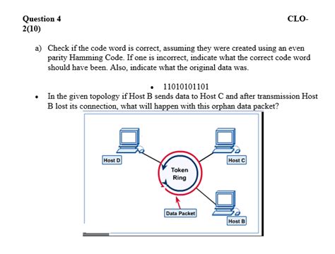 Solved CLO Question 4 2 10 A Check If The Code Word Is Chegg Com