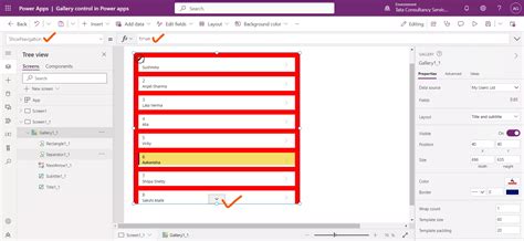 gallery control in powerapps