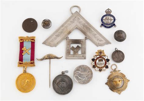 Masonic Medals Military Buttons Badges Etc Quantity Medals