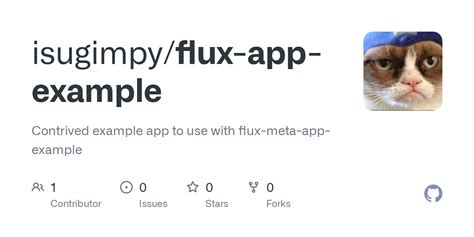 github isugimpy flux app example contrived example app to use with